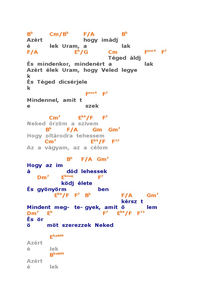 Azért Élek Uram | PDF