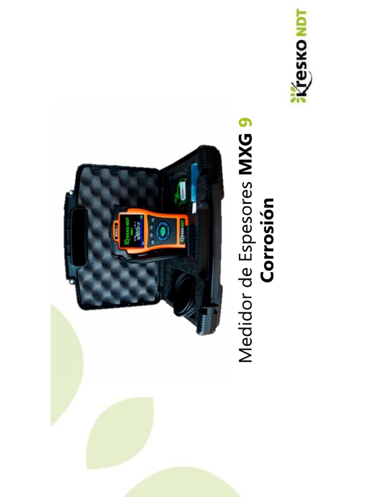 Manual de Medidor de Espesores Kresko MX-F9/MX-FW | PDF