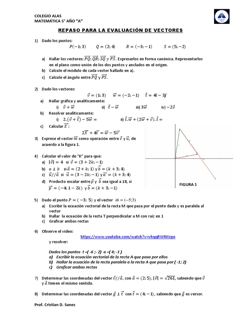Repaso para La Evaluación de Vectores | PDF