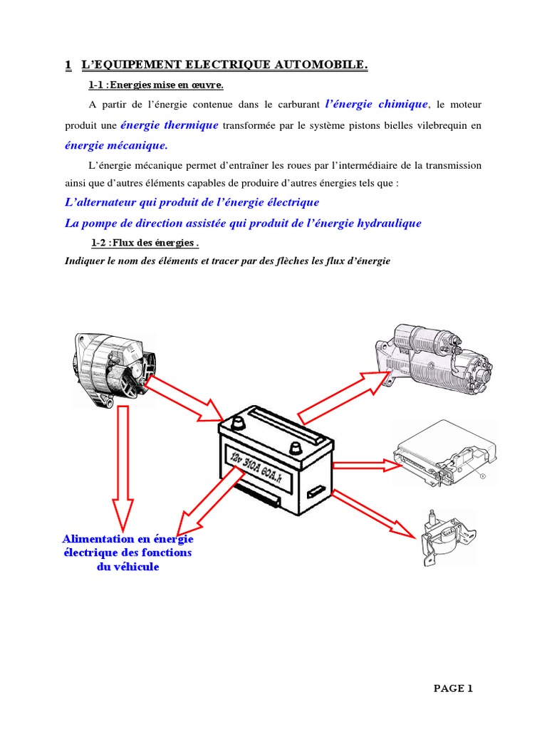 Circuit Electrique Automobile PDF | PDF