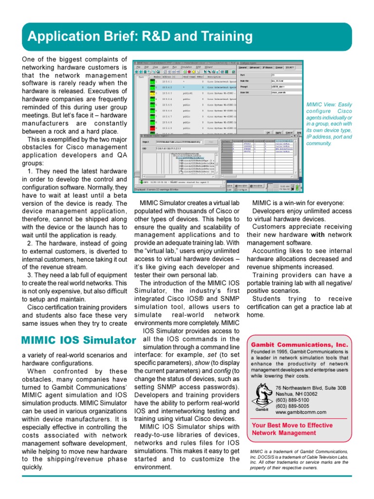 Mimic Ios Simulator | PDF | Simulation | Computer Network
