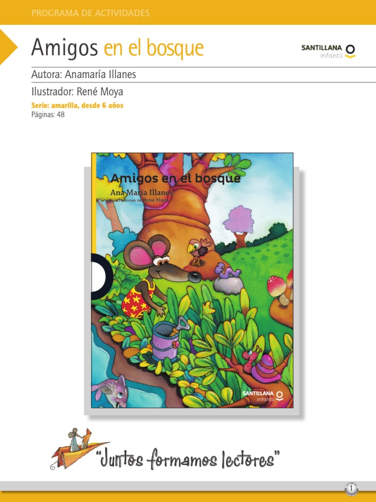 Ficha Amigos En El Bosque Pdf Aprendizaje Comprensión Lectora
