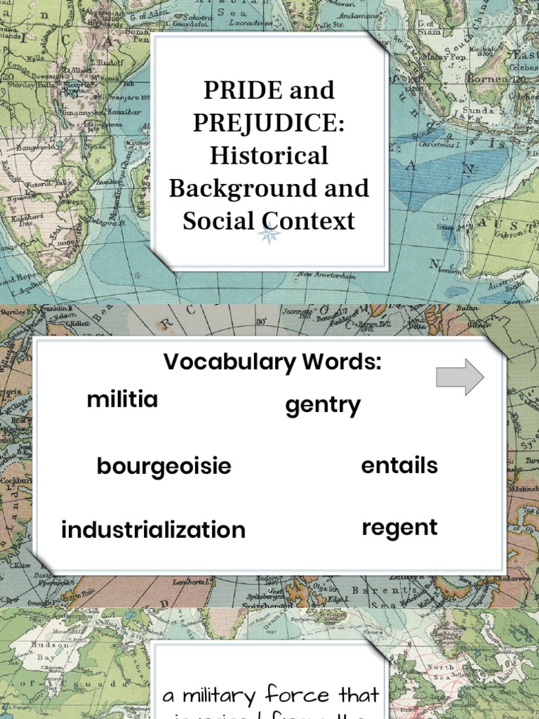 Historical Background and Social Context of Pride and Prejudice | PDF ...