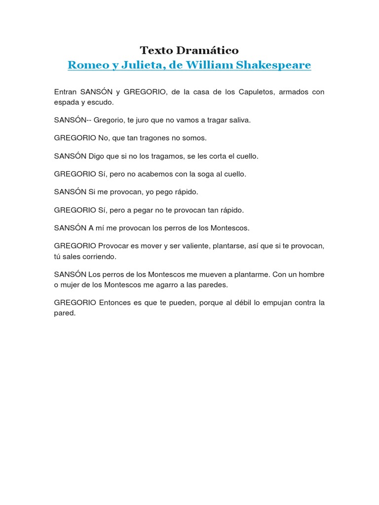 Texto Dramático | PDF