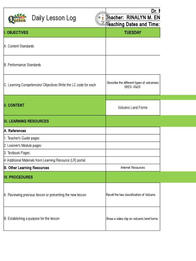 Daily Log | PDF | Mole (Unit) | Volcano