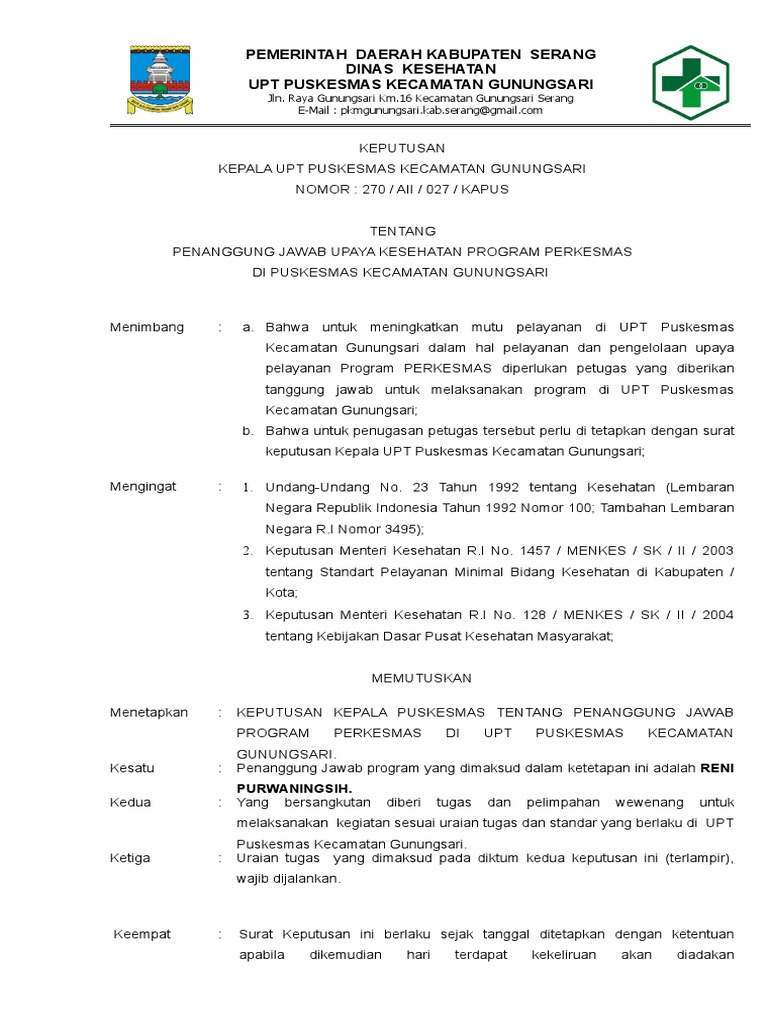 270.028.Sk Pemegang Program Sarfaskes | PDF