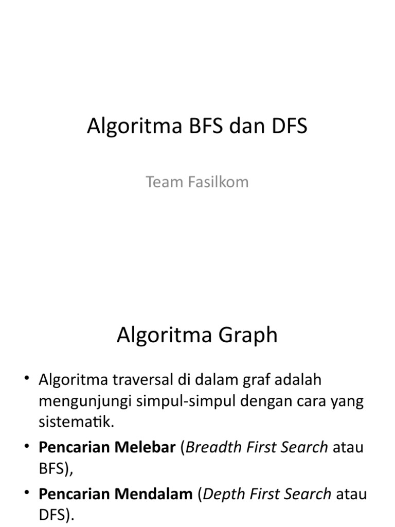 Algoritma BDS Dan DFS | PDF