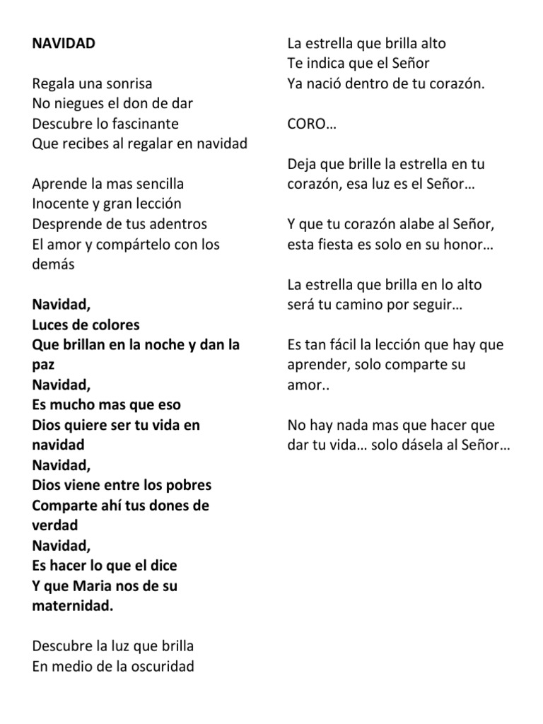 Letra Navidad | PDF