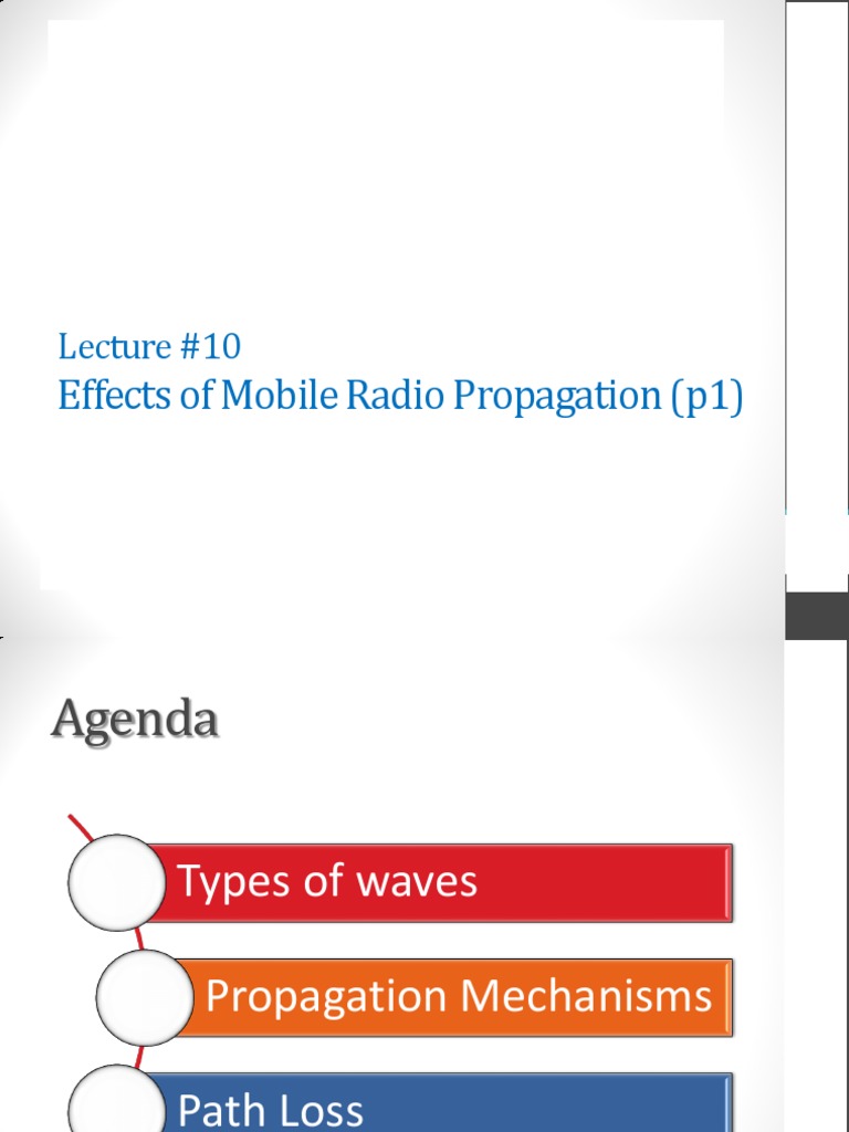 Effects Of Mobile Radio Propagation Pdf Radio Propagation Radio Spectrum