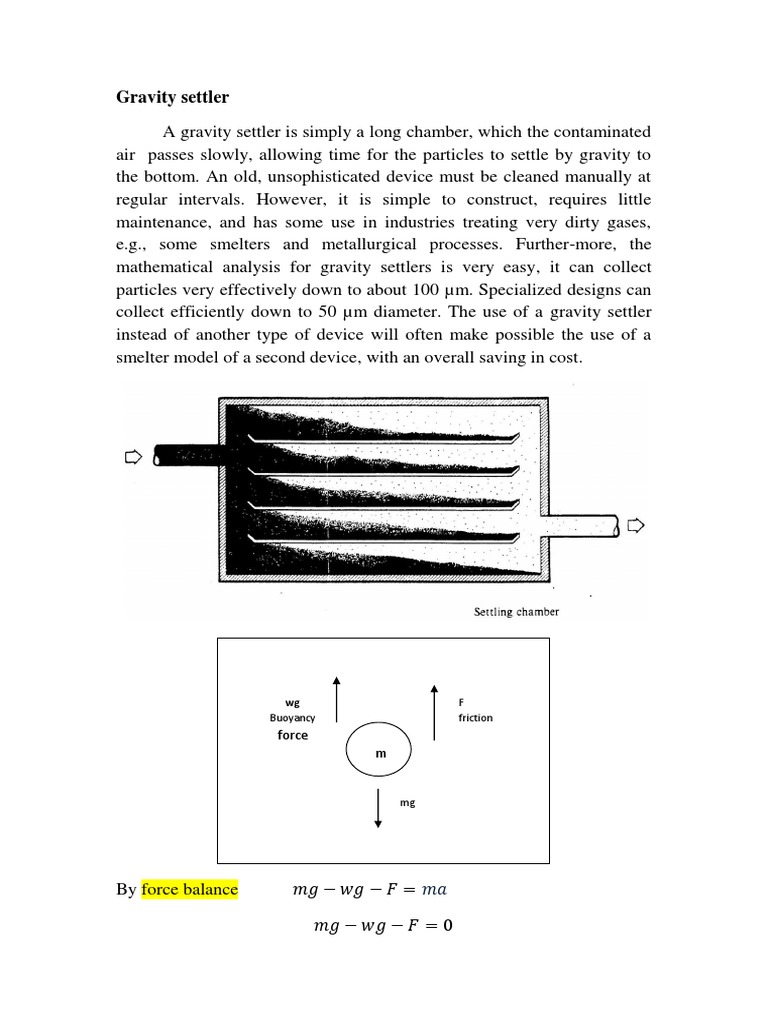 Gravity Settling | PDF | Fluid Dynamics | Soft Matter