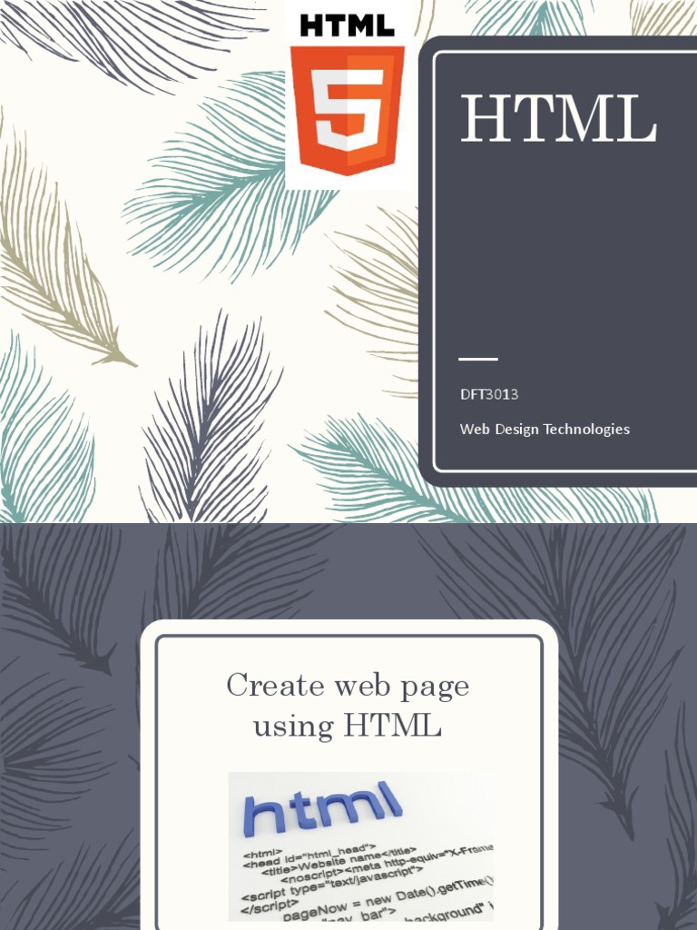 HTML | PDF | Html Element | Html