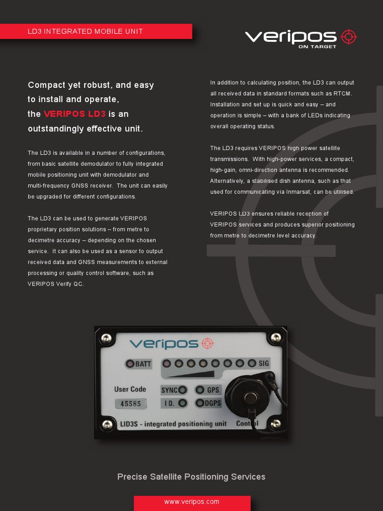 Veripos Ld3: Compact Yet Robust, and Easy To Install and Operate, The ...