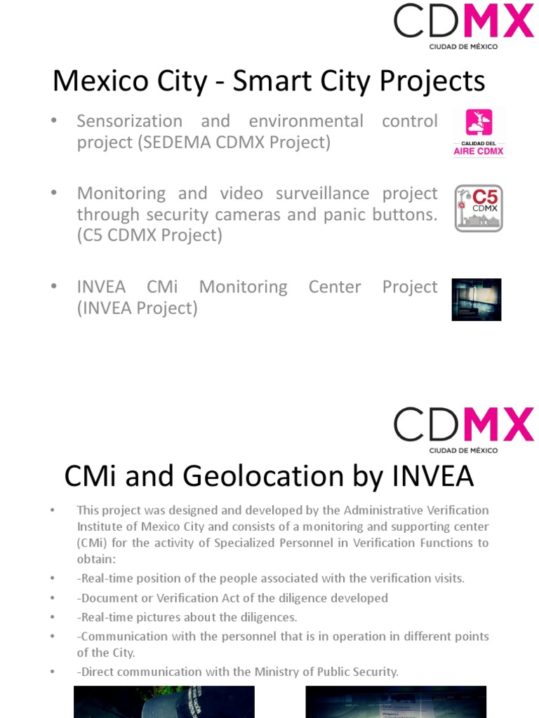 Mexico City Smart City Projects | PDF