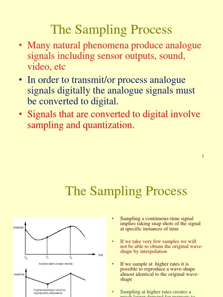 Sampling Process of A Discrete Time Signal | Download Free PDF | Sampling (Signal Processing ...