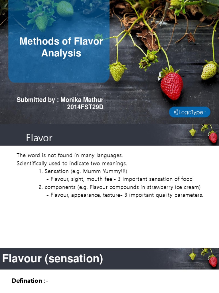 Flavour Analysis | PDF | Flavor | Solvent