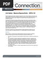 NFPA 101 Means of Egress Requirements | PDF | Door | Stairs