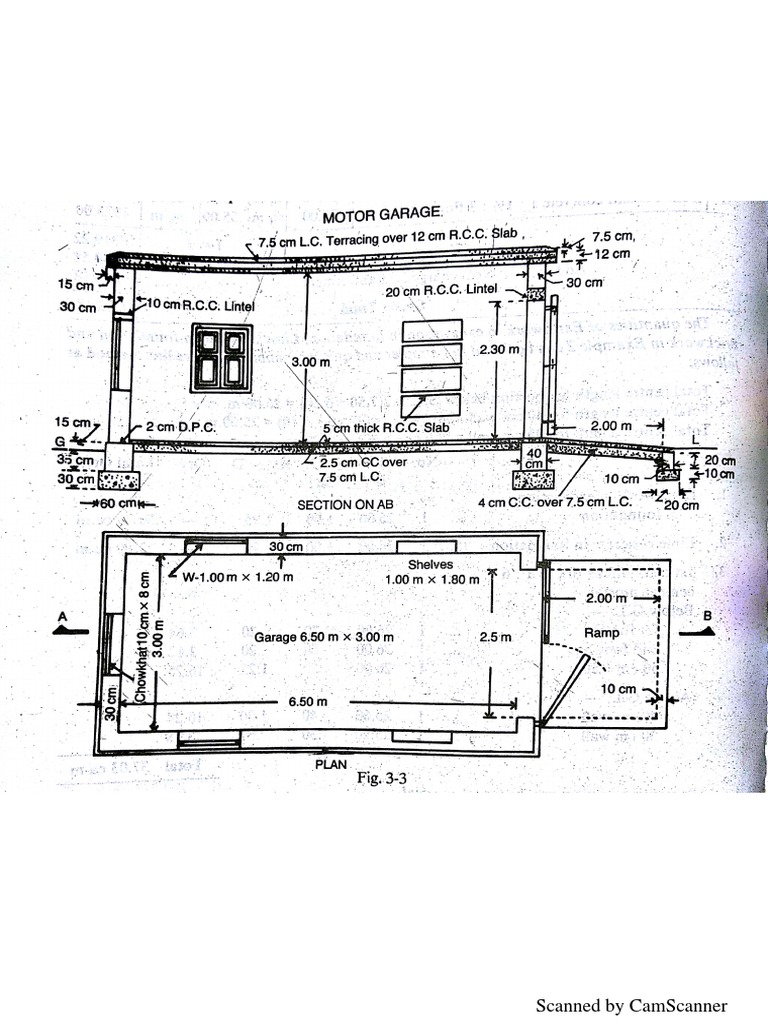 Motor Garage Plan | PDF