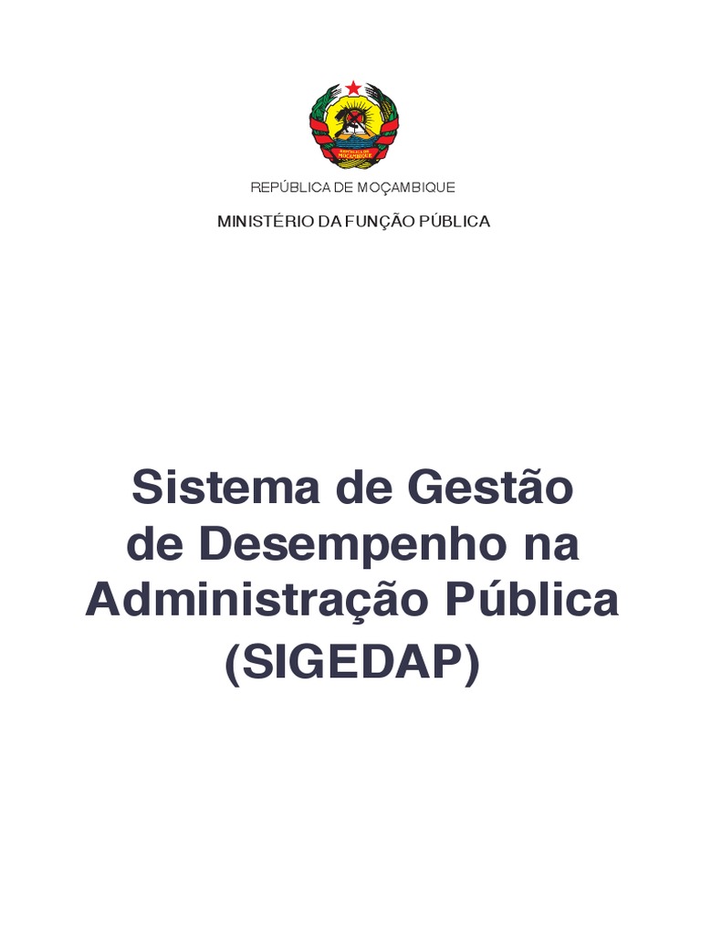 SIGEDAP: Gestão de Desempenho Pública | PDF | Administração pública ...