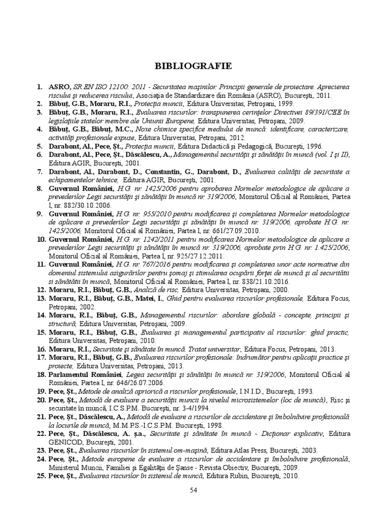 Bibliografie PROIECT SSM