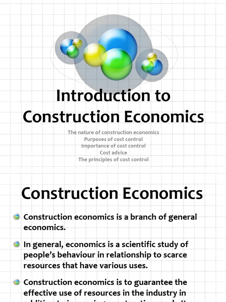 Construction Economics | PDF | Real Estate Appraisal | Cost Accounting