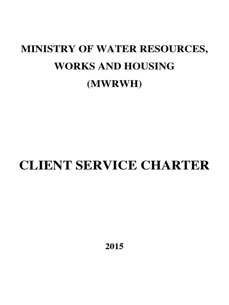 MWRWH Client Service Charter | PDF | Affordable Housing | Public Housing
