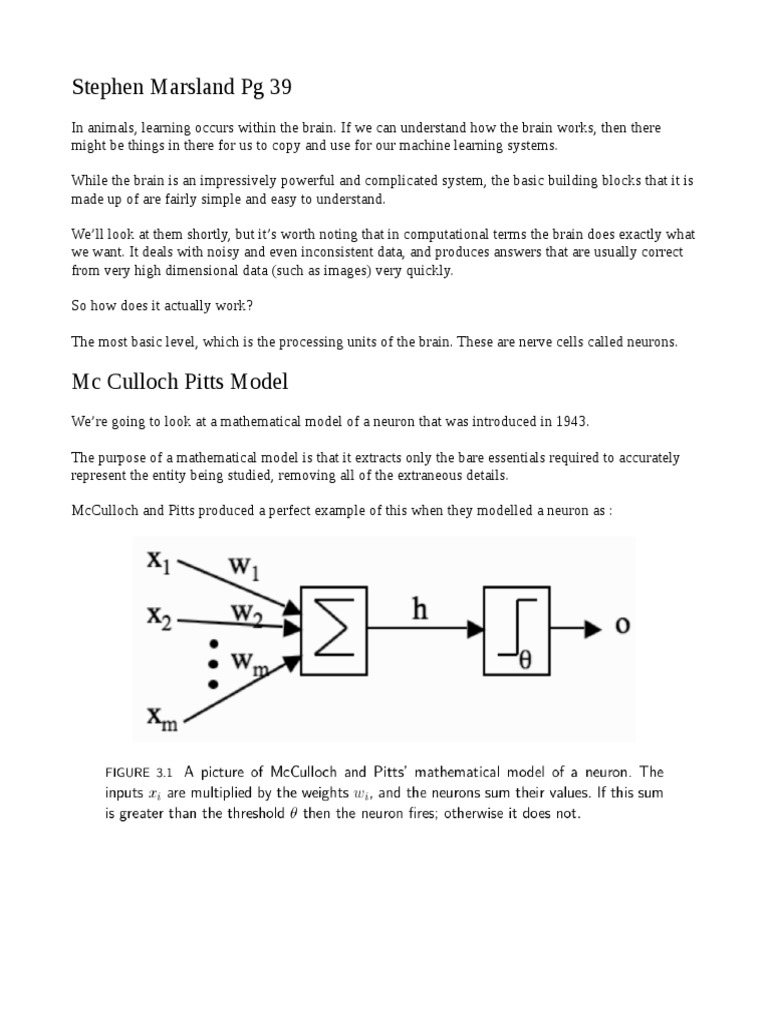 Brain Models for Machine Learning | PDF