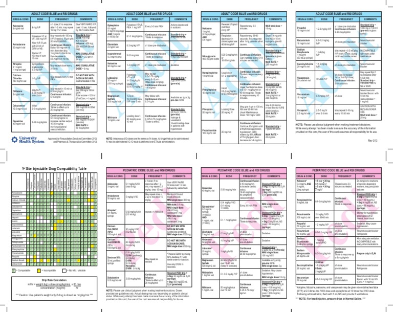 Kartu Kode Obat | PDF | Magnesium | Intravenous Therapy