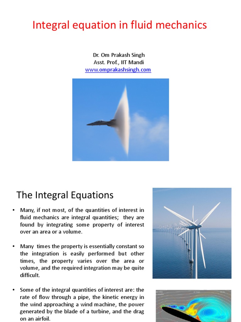 Module 4 The Integral Equation | PDF | Fluid Dynamics | Continuum Mechanics
