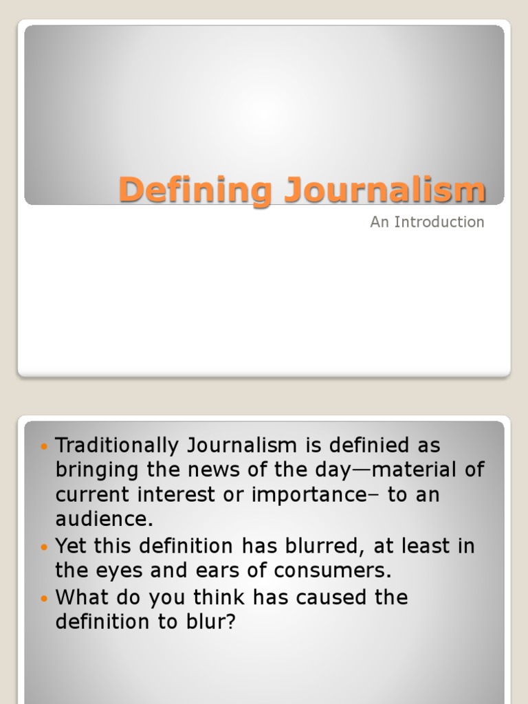 Journalism in the Digital Age: Defining the Role of Student Media in a ...
