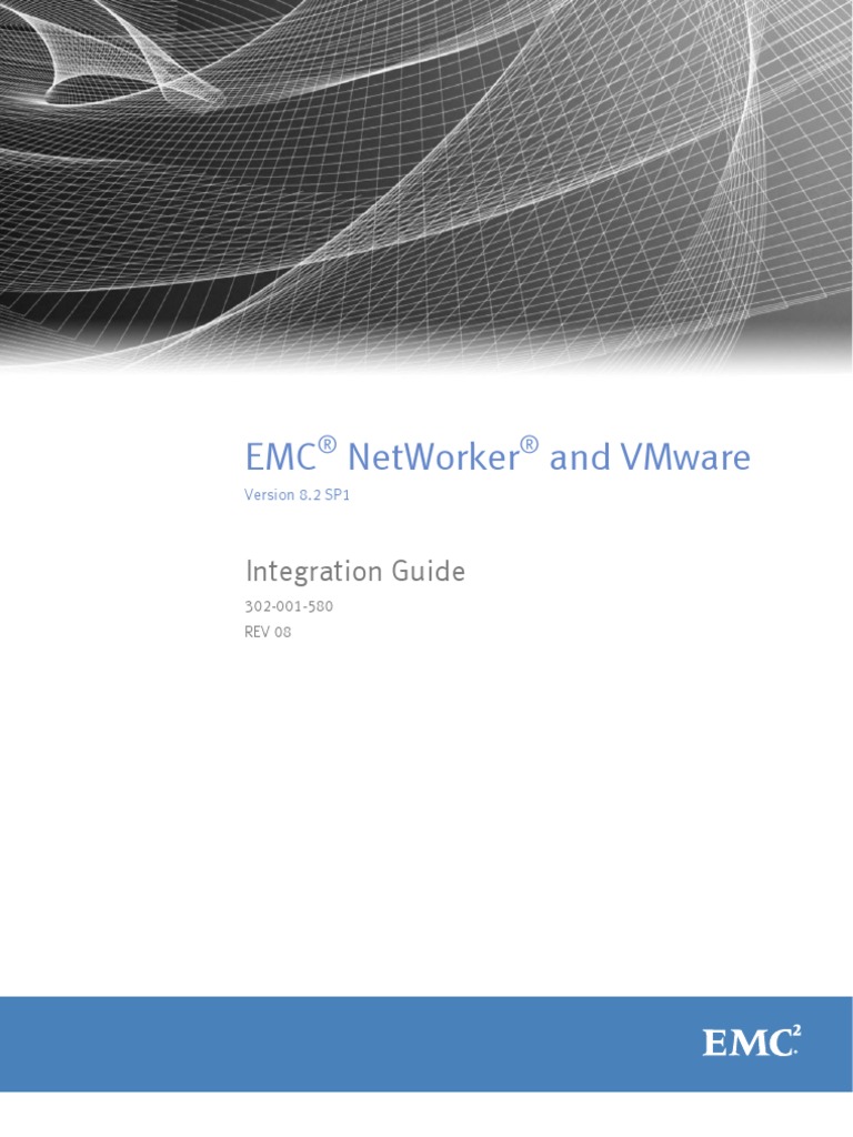 EMC NetWorker and VMware | PDF | Backup | V Mware