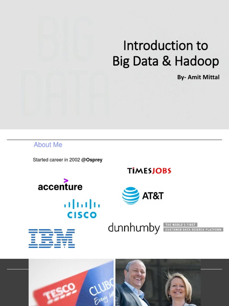 01 - Intro To Big Data | PDF | Apache Hadoop | Big Data