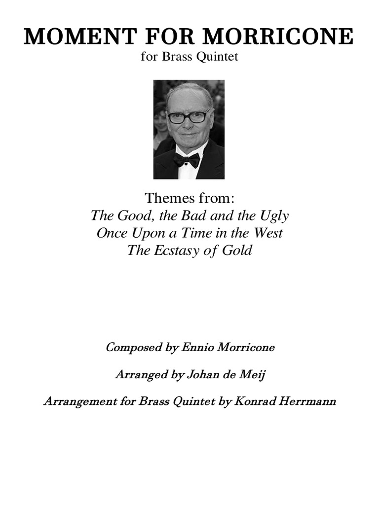 Moment For Morricone-Score and Parts PDF | PDF | Tempo | Aerophones