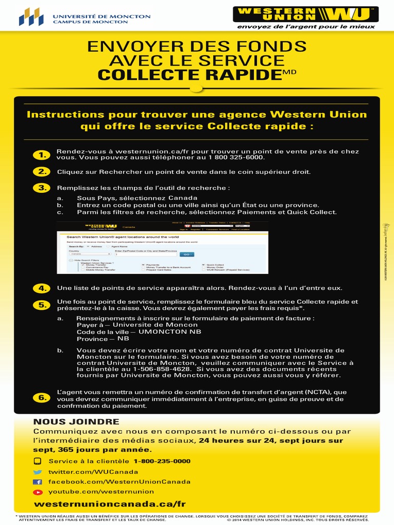 Quick Pay Western Union PDF | PDF | Finance et gestion monétaire