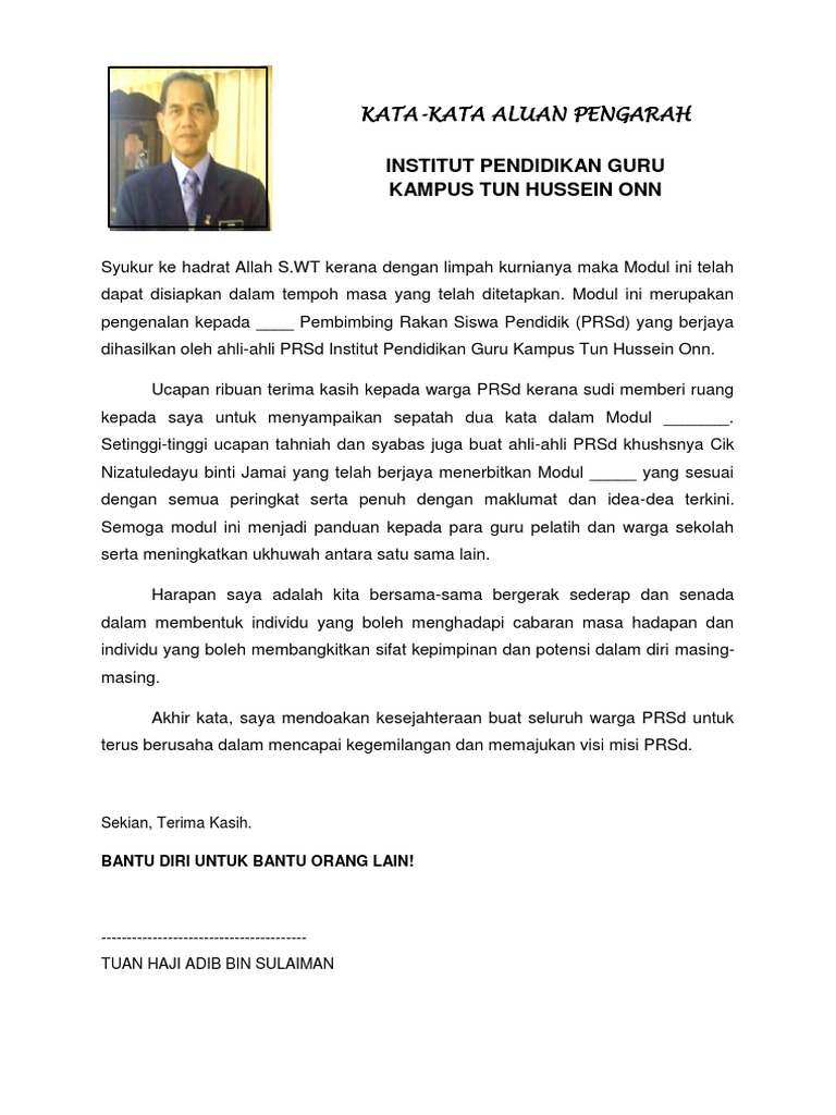 Kata Kata Aluan | PDF