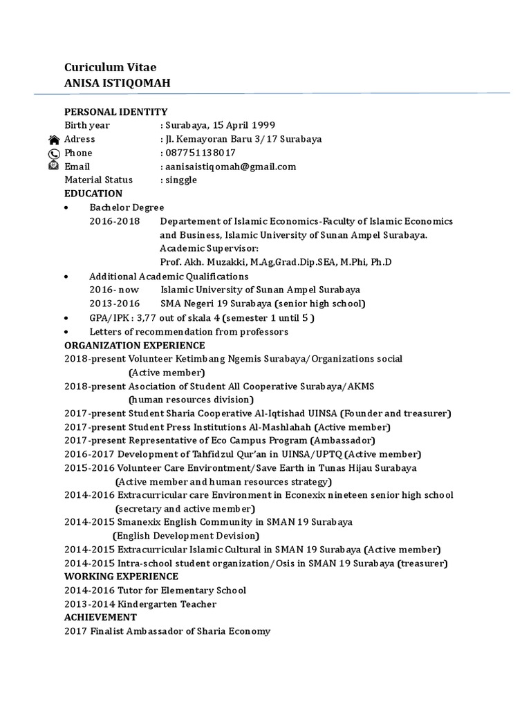 CV in English PDF | PDF | Cognition | Behavior Modification