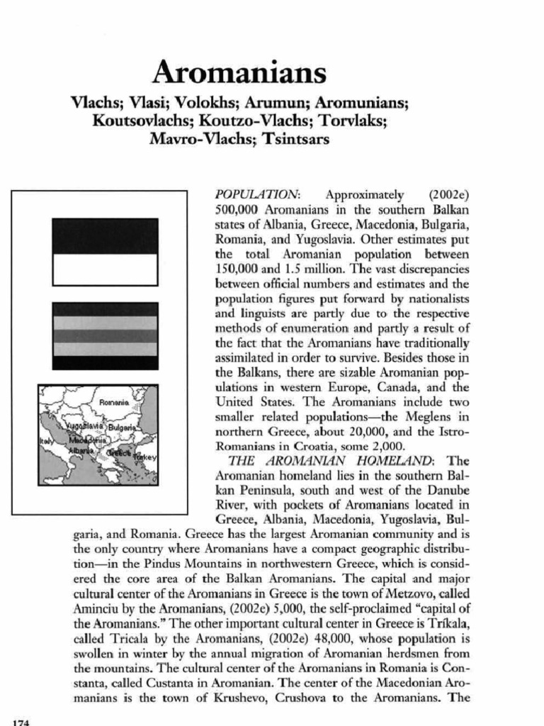 Aromanians in Encyclopedia of The Stateless Nations | PDF