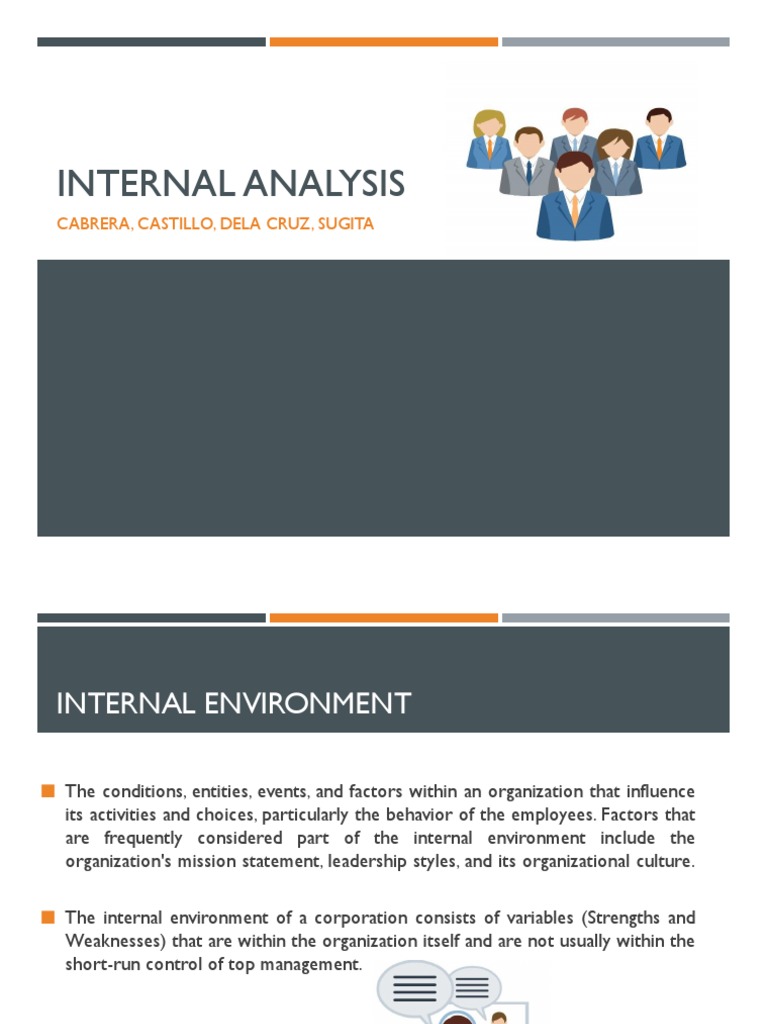 Analyzing an Organization's Internal Environment: Strengths, Weaknesses ...
