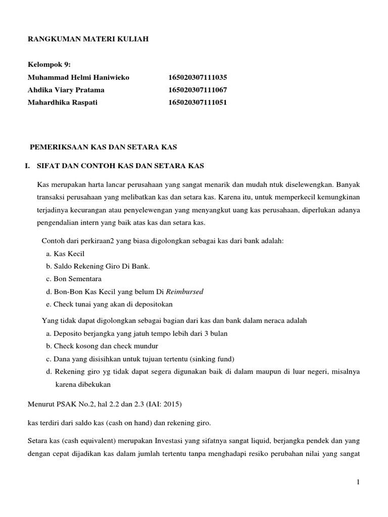 Auditing Bab 9 Fix - For Merge | PDF