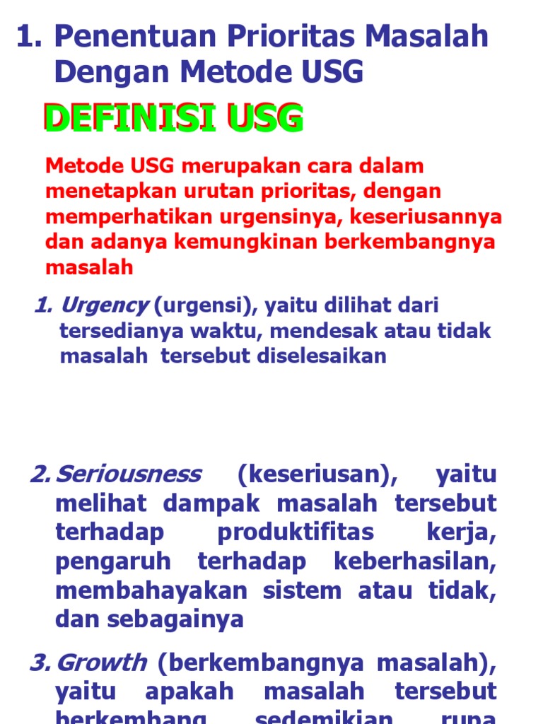 Usg | PDF | Metode & Bahan Ajar