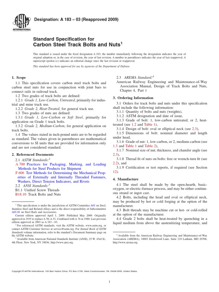 Astm 183 PDF | PDF | Screw | Electronic Data Interchange