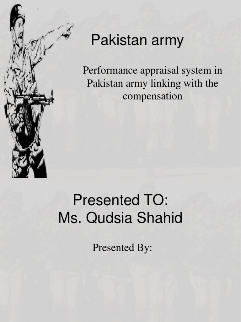 Pakistan Army Performance Appraisal System | PDF | Performance ...