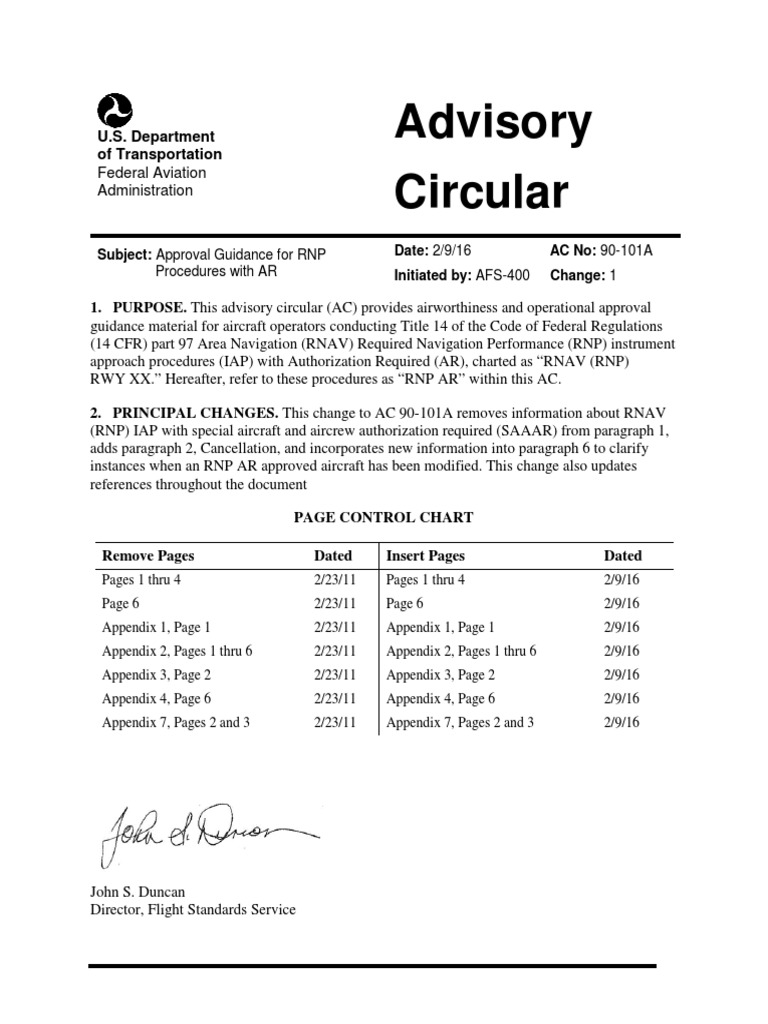 Advisory Circular: Subject: Approval Guidance For RNP Date: 2/9/16 AC ...