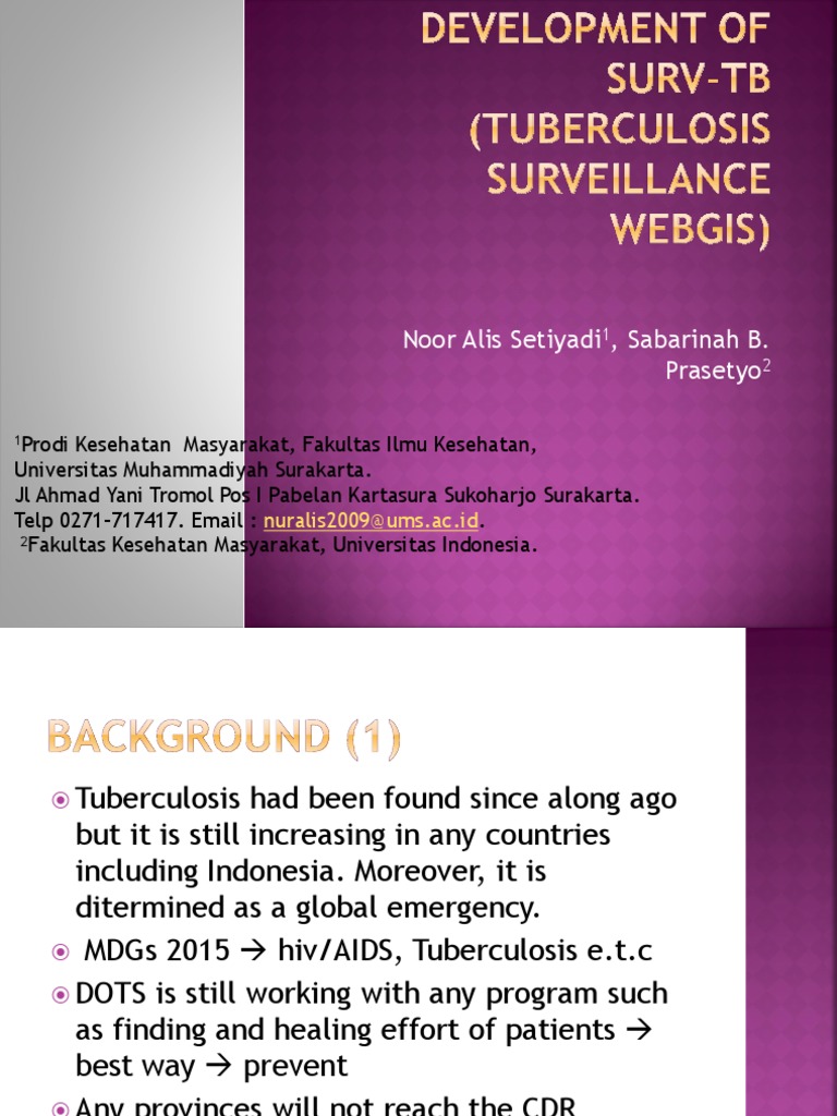 Development of Surv-Tb (Tuberculosis Surveillance | PDF | Password ...