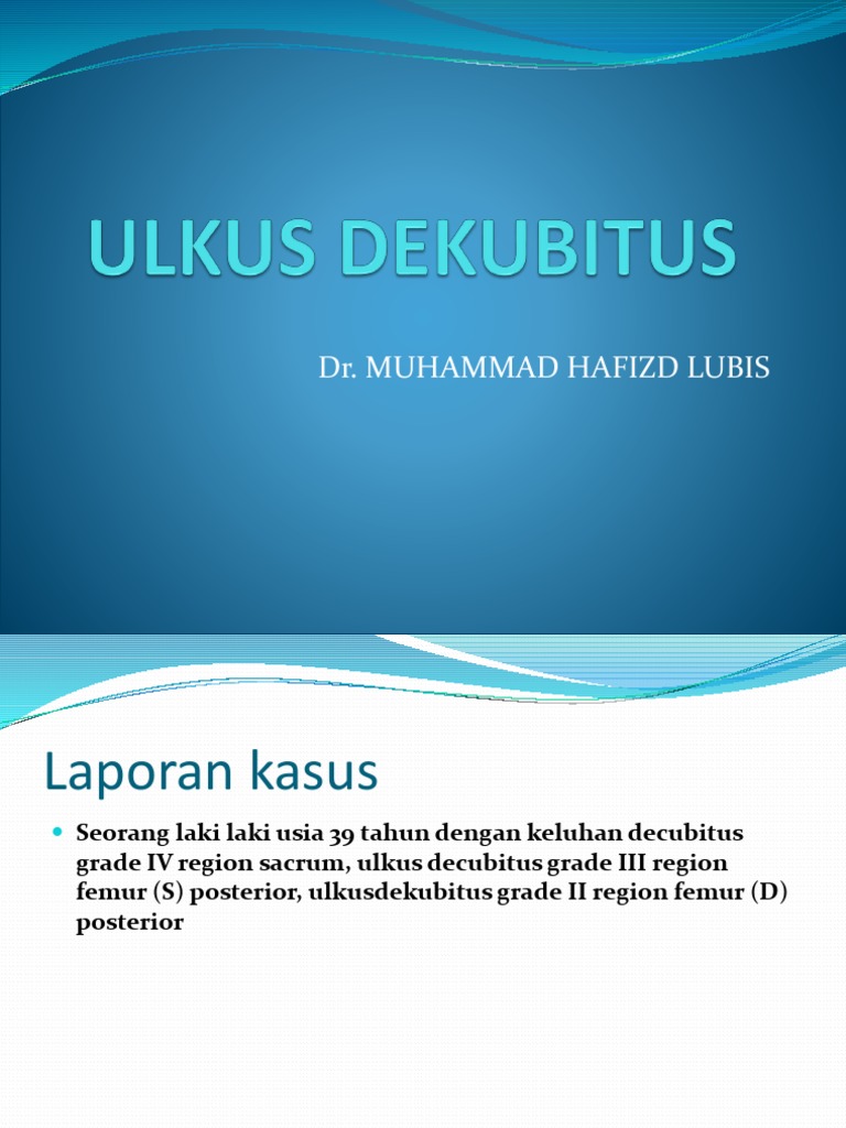 Penanganan Ulkus Dekubitus Grade IV | PDF | Sains & Matematika
