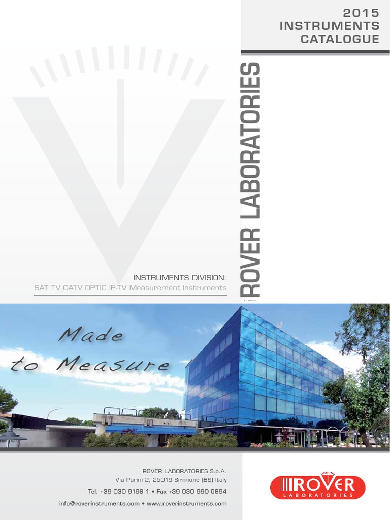 Rover Laboratories 2015 Instruments Catalogue: Introducing the New ...