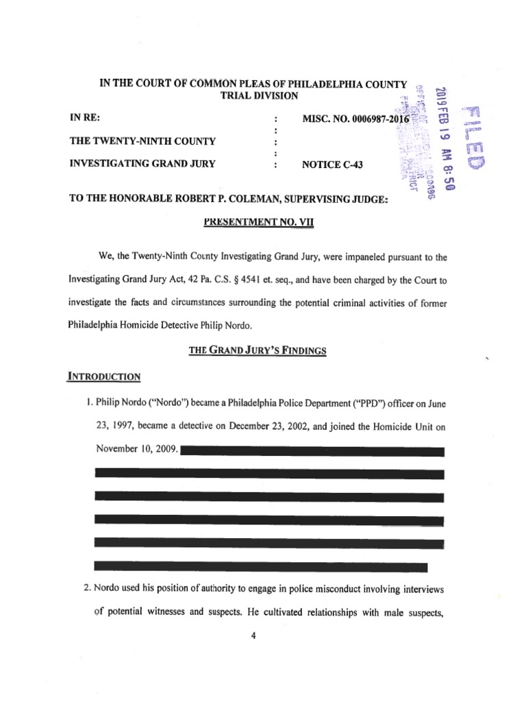 Philip Nordo Grand Jury Presentment | PDF | Sexual Assault | Detective