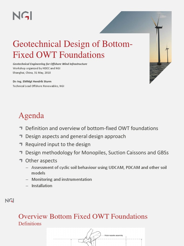Geotechnical Design Considerations for Bottom-Fixed Offshore Wind ...