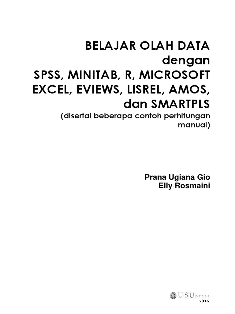 Belajar Olah Data Dengan SPSS, MINITAB, R, MICROSOFT EXCEL, EVIEWS, LISREL, AMOS, Dan SMARTPLS ...