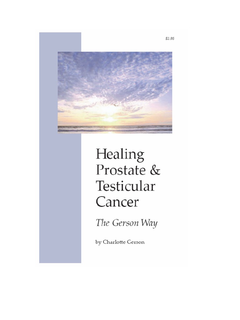 Charlotte Gerson - The Gerson Way - Healing Prostate & Testicular ...