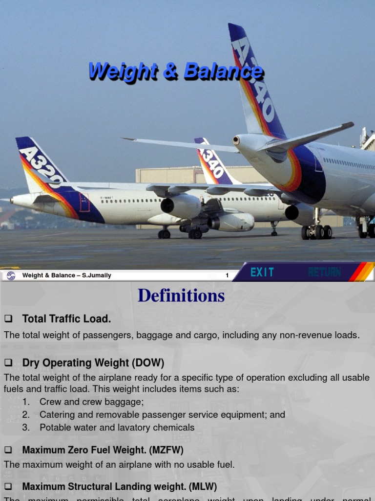 A320 Weight and Balance PDF | PDF | Aerospace | Aerospace Engineering